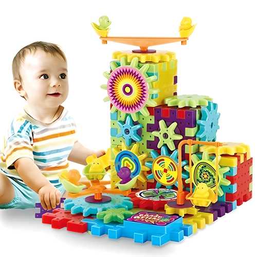 Rotating Building Blocks | Battery Operated – Attrangi Gadgets